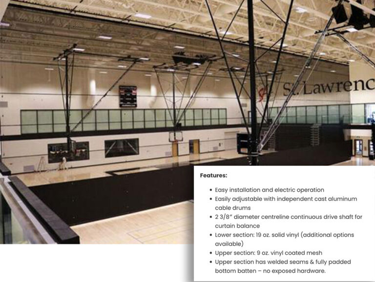 Choosing a Motorized Gym Divider Curtain - How to Select the Right ...